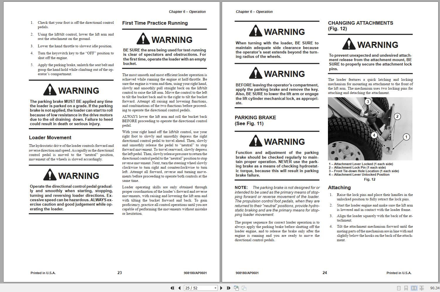 Gehl Articulated Loader AL20 DX Series I Operator's Manual 908180A