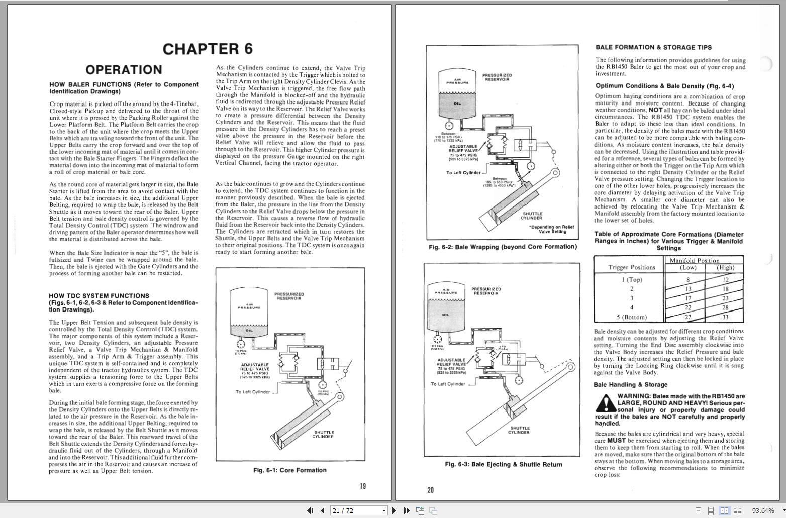 Gehl Round Baler RB1450 Operator's Manual 902889A