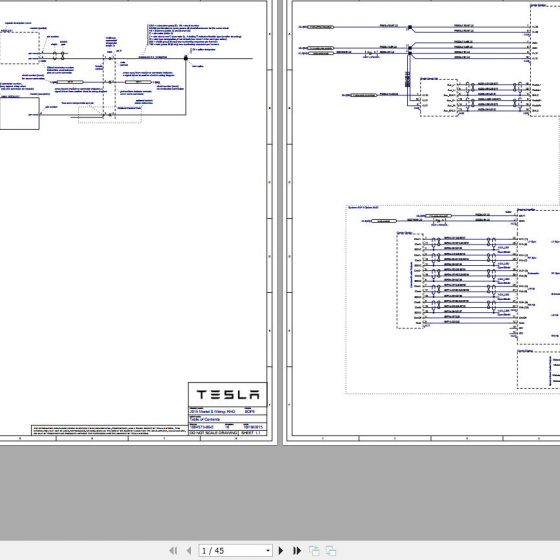 Tesla Model S 2015 RHD SOP4 Circuit Diagram 1004573-00-E 2015 - Auto ...
