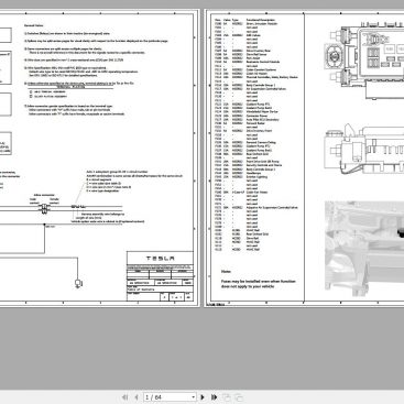 Tesla Model S 2018 LHD SOP11 Circuit Diagram 2018