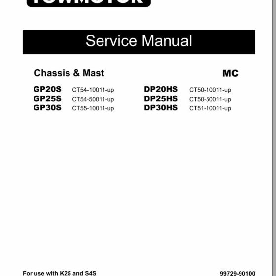 CAT Forklift DP25 Schematic, Service, Operation & Maintenance Manual