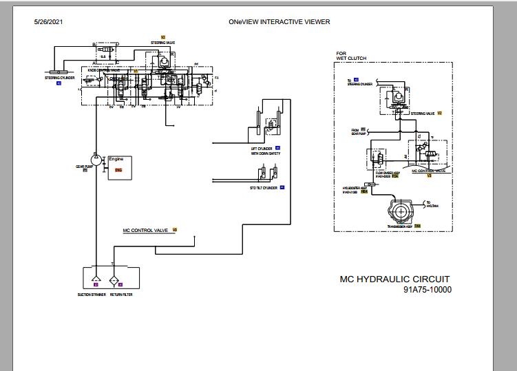 CAT Forklift DP25N Schematic, Service, Operation & Maintenance Manual