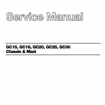CAT Forklift FC40 Service Manual