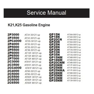CAT Forklift GP35 Schematic, Service, Operation & Maintenance Manual