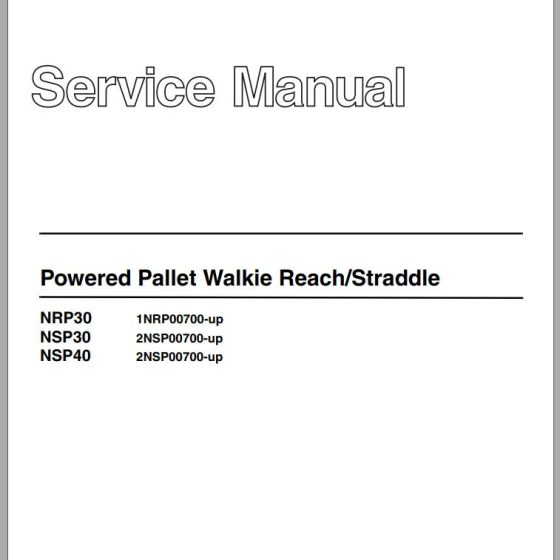 CAT Forklift NSP22 Service Manual