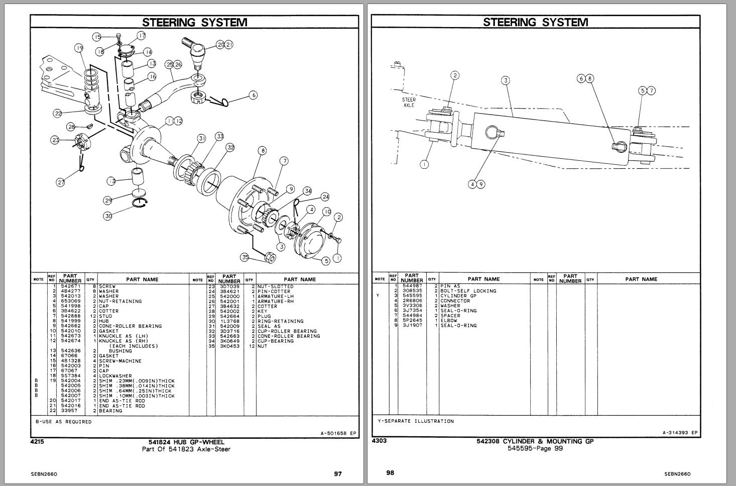 CAT Forklift R50 R60 R70 R80 Spare Parts Manual
