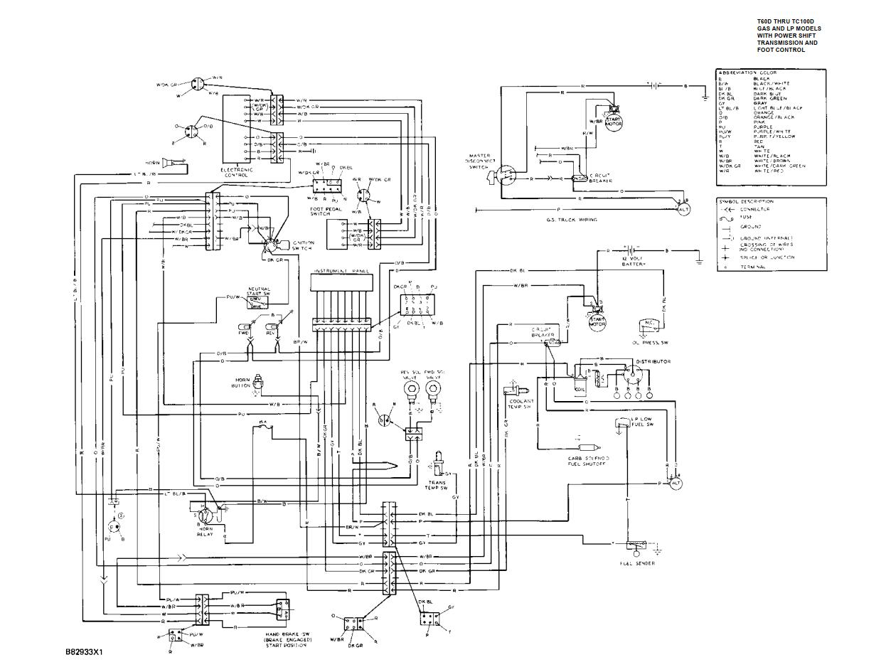 CAT Forklift T60D T70D T80D T90D TC100D Service Manual