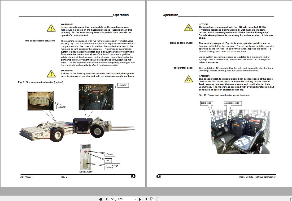 CAT Roof Support Carrier SH620 VT620 Operation And Maintenance Manual BI630065