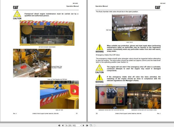 CAT Roof Support Carrier SH660 D Operation Manual BI014583 EN ZH