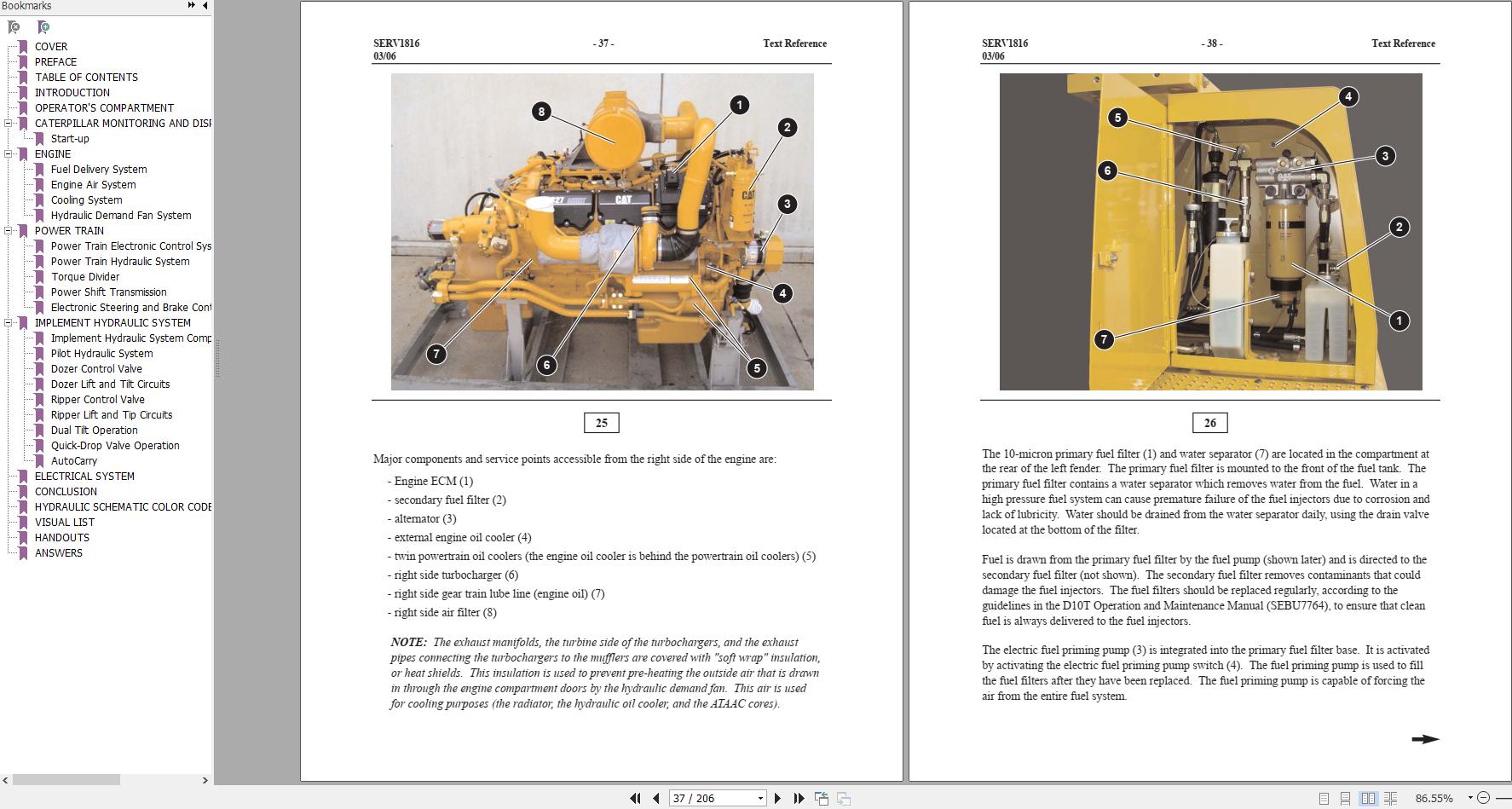 CAT Track-Type Tractor D10T Global Service Learning Technical Presentation