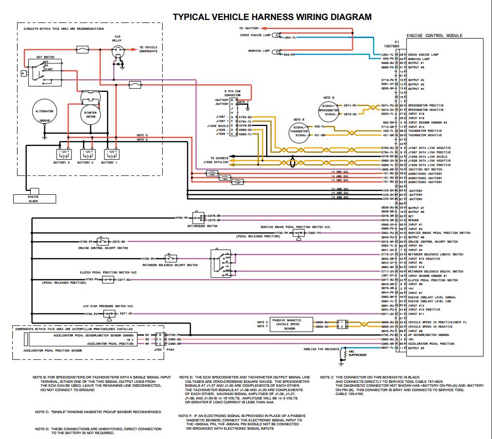 CAT Truck Engine C11 C13 Manual Schematic Electrical & Troubleshooting