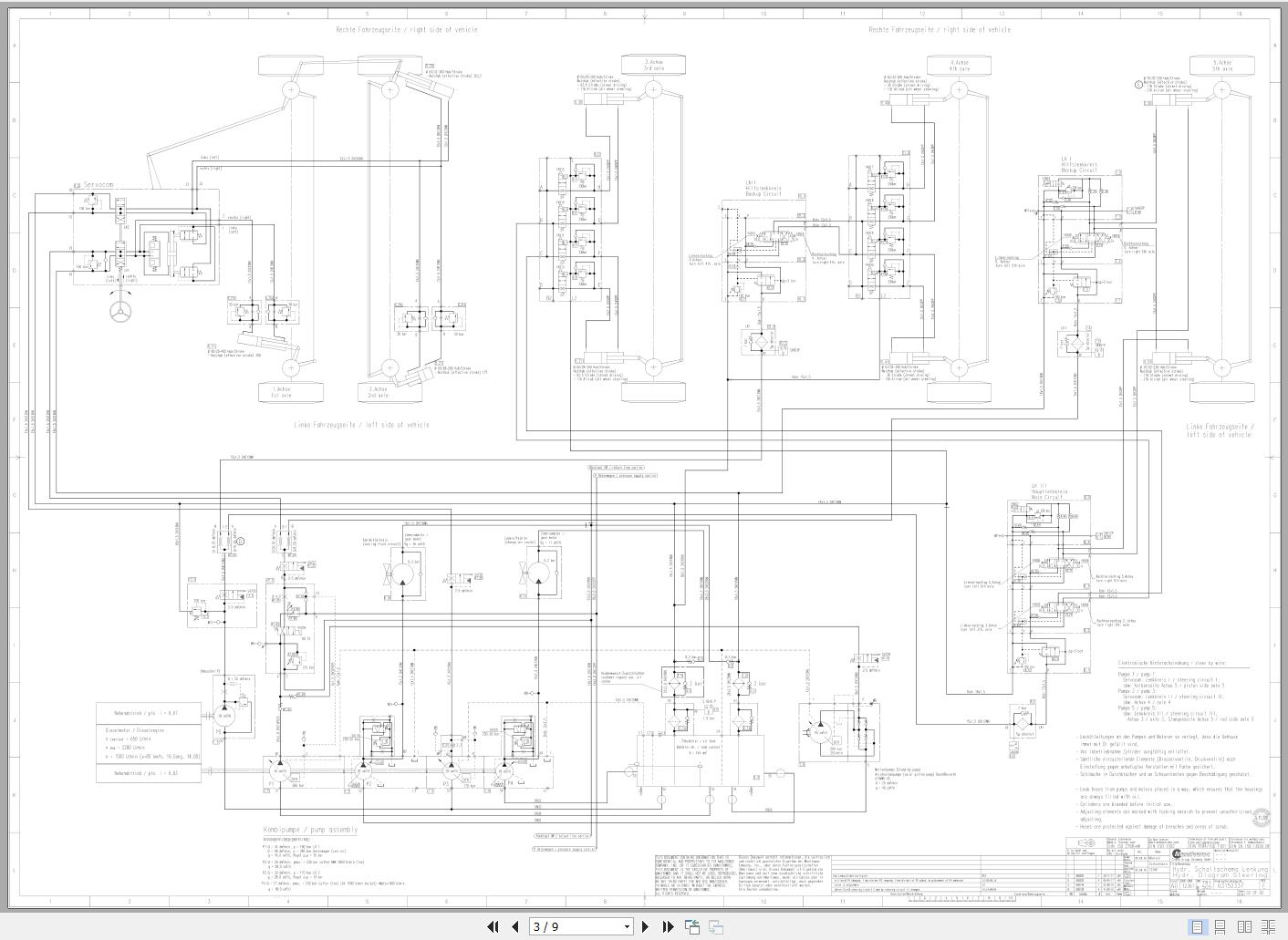 Grove Crane GMK 5150 Parts Catalog, Schematics, Operation Manual EN DE