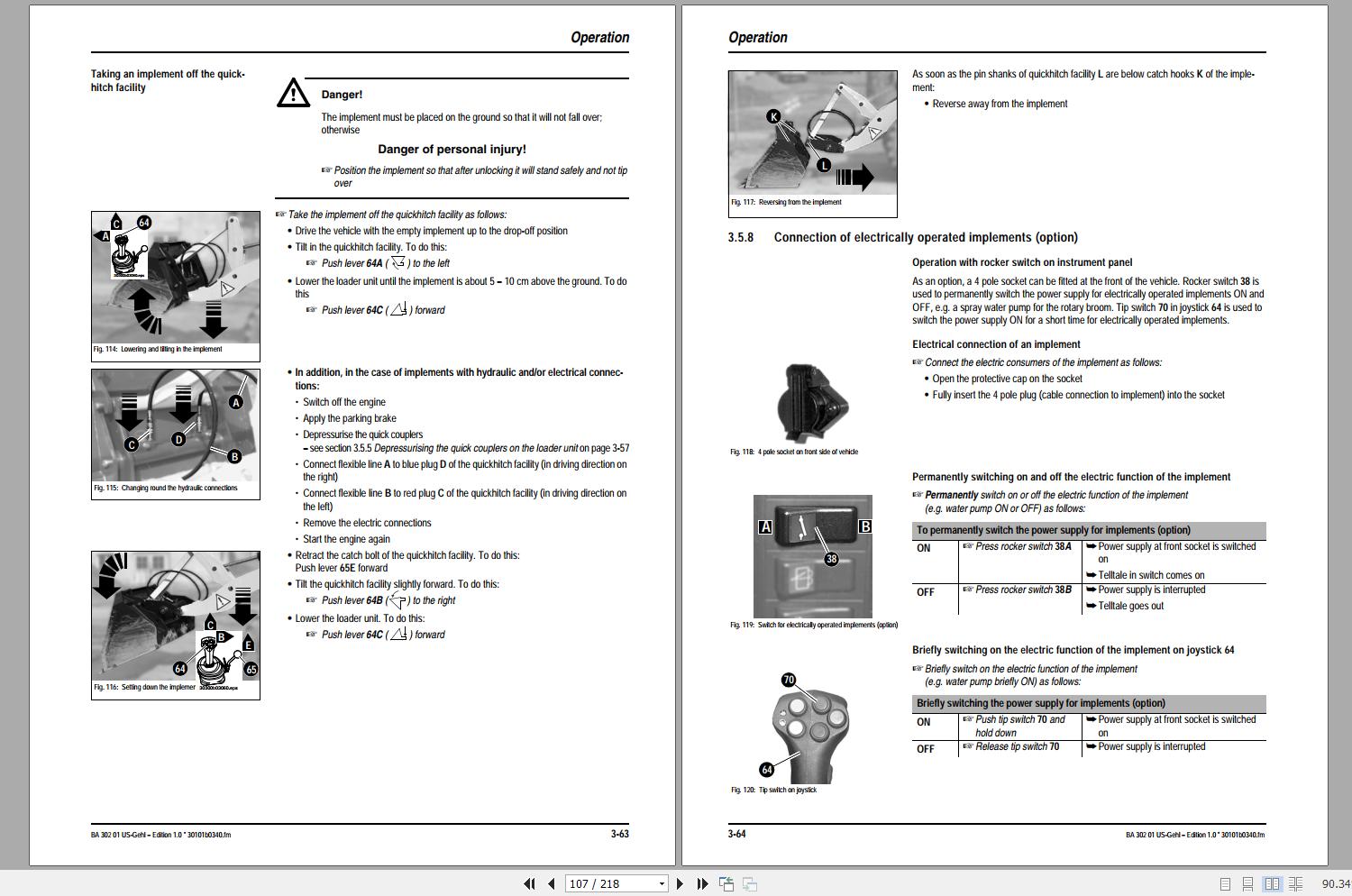 Gehl Wheel Steer 521 Operator's Manual 909881
