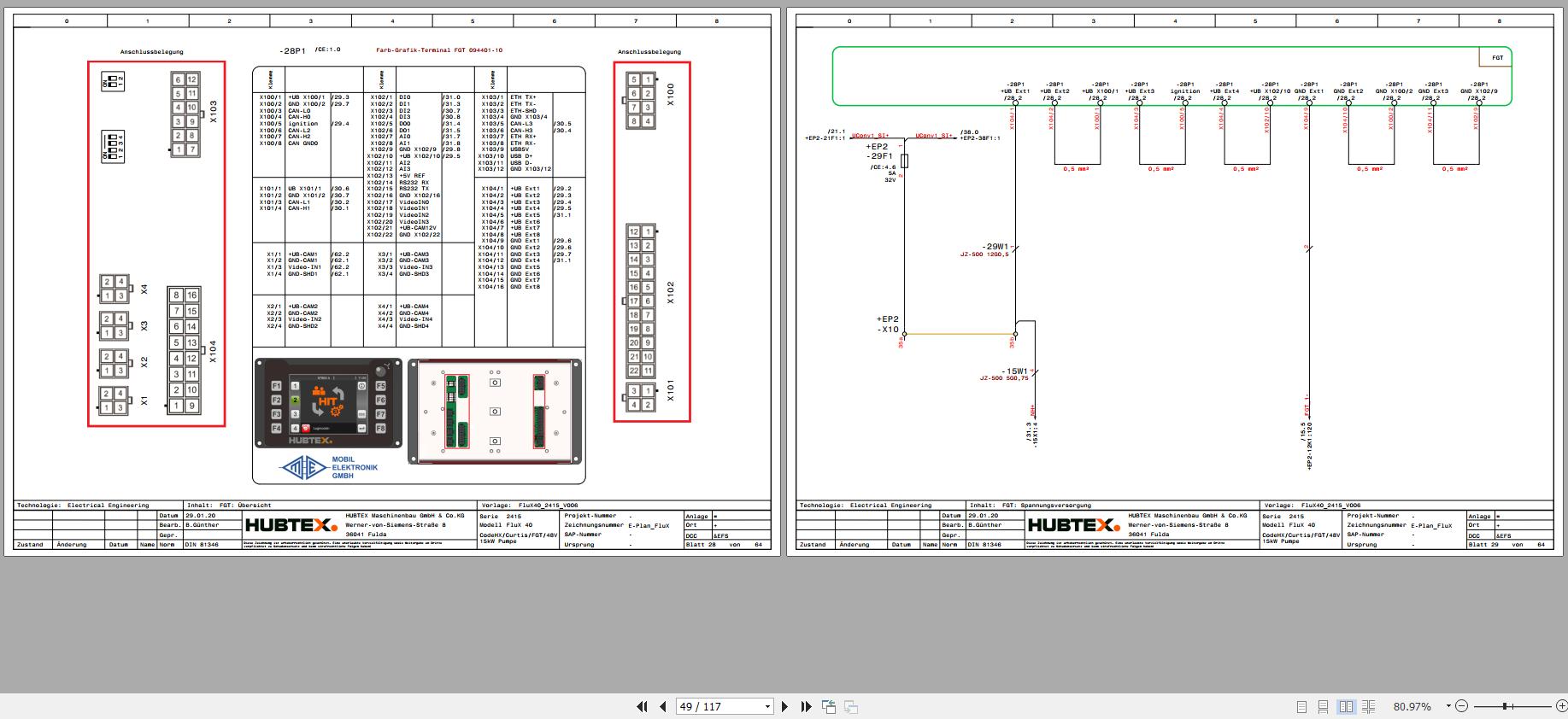 Hubtex Forklift FluX 40 2415 Parts Manual, Service Manual, Operating ...