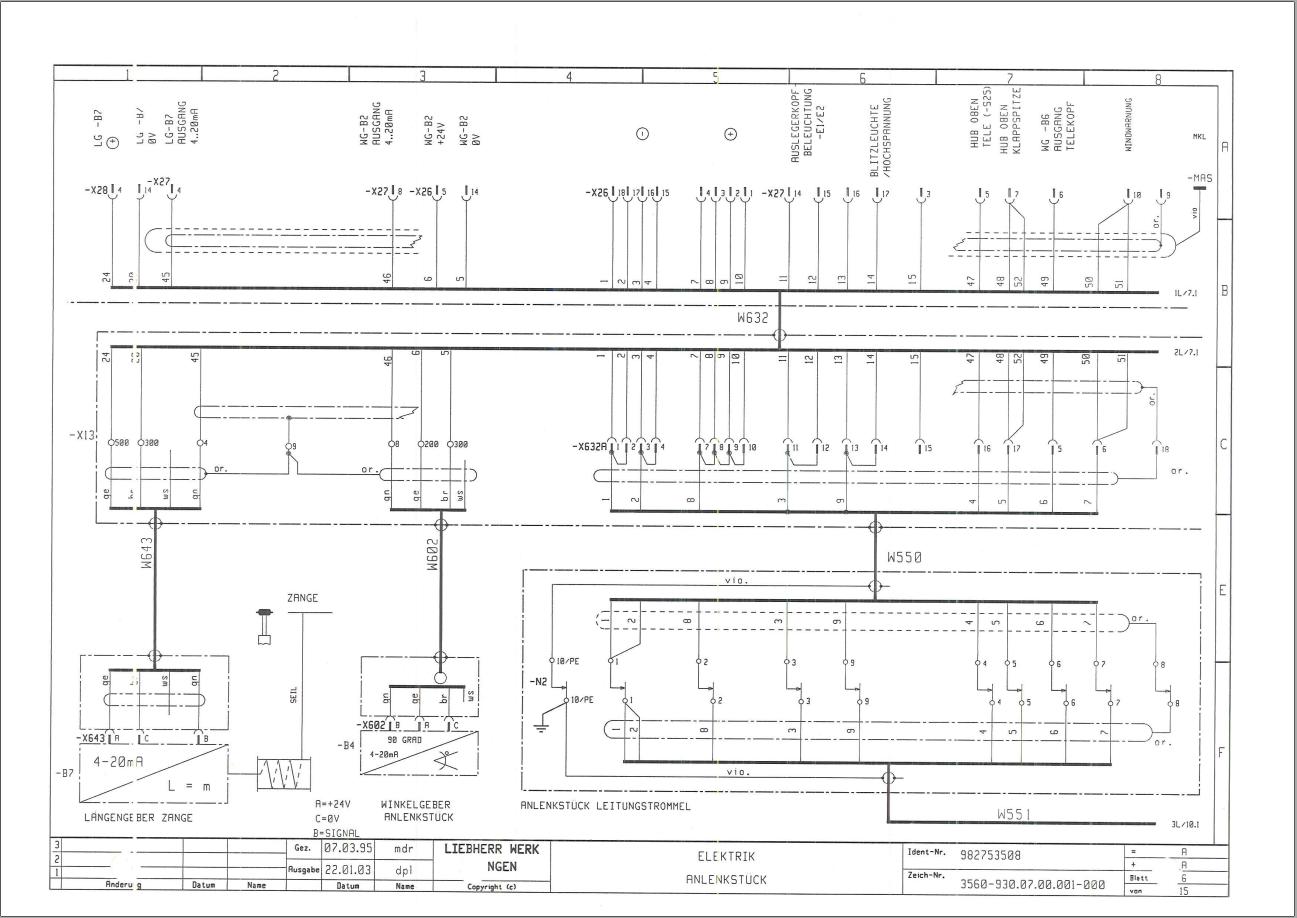 Liebherr Crane LTM 1160-2 Circuit Wiring Diagram OW & UW