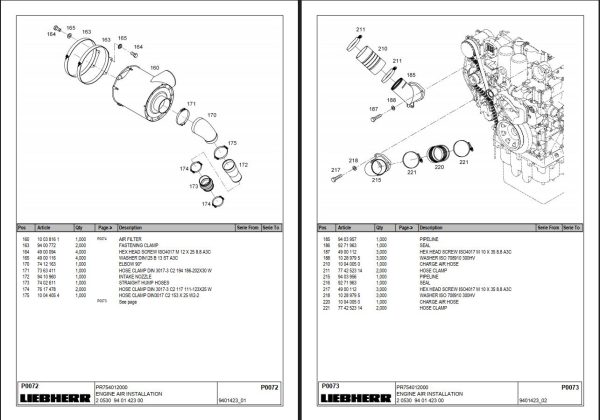 Liebherr PR754 Litronic Crawler Dozer Type 990 SN 12000 Spare Parts ...