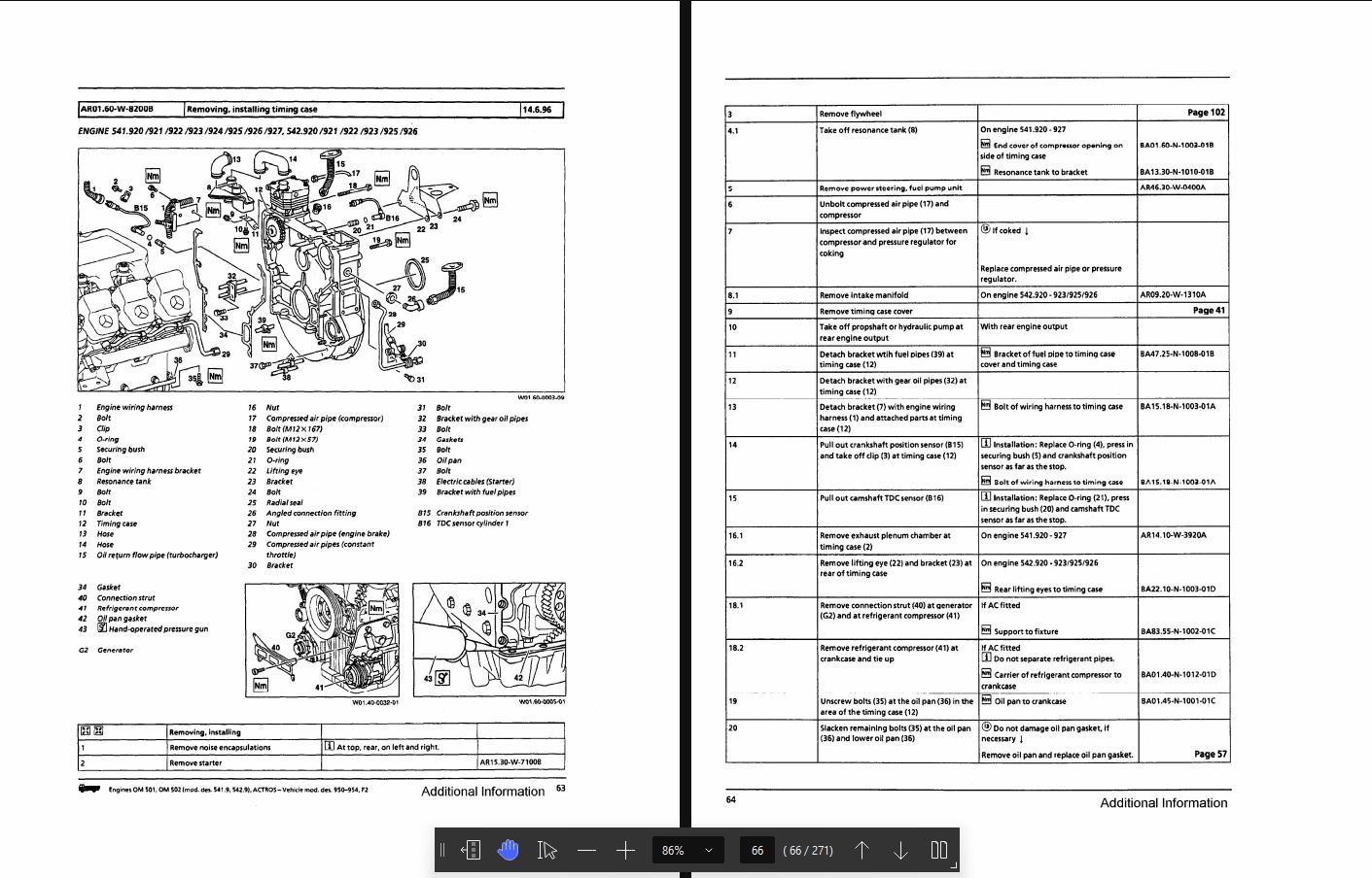 Mercedes-Benz Diesel Engine OM501,OM502 Workshop Manual