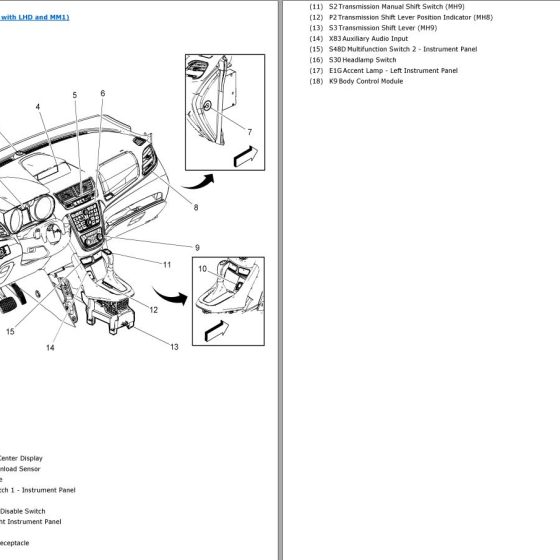 Opel Insignia 2015 Electrical Wiring Diagrams & Component Locator