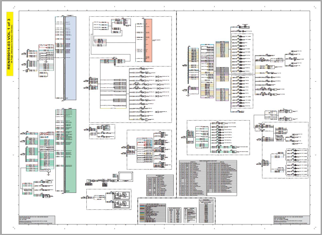 CAT Motor Grader 12M and 120M Schematic