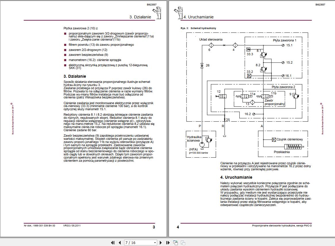 CAT Plow GH 1600 PF 4 1032 Proportional Hydraulic Control Execution PMC ...