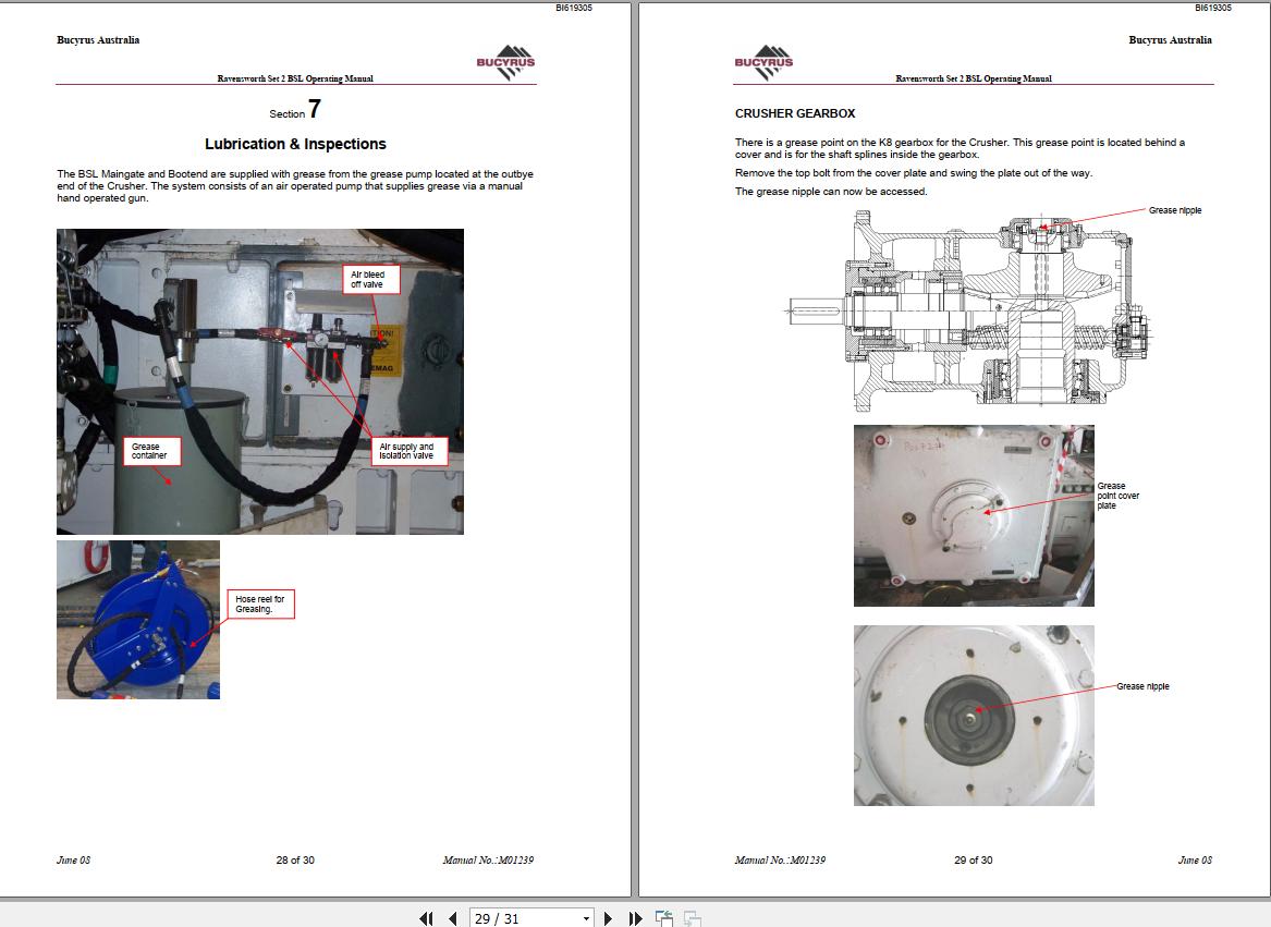 CAT Roof Support Ravensworth Set 2 BSL Operating Manual BI619305