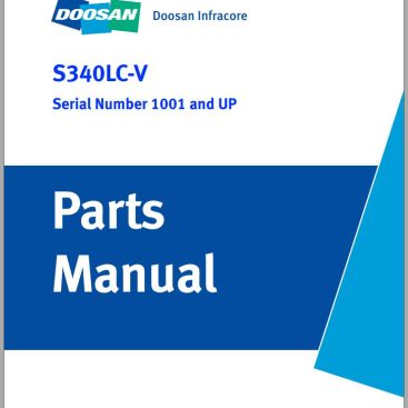 Doosan Excavator DX225LCA Parts Manual 5001 and up K1049154CEF 12.2012