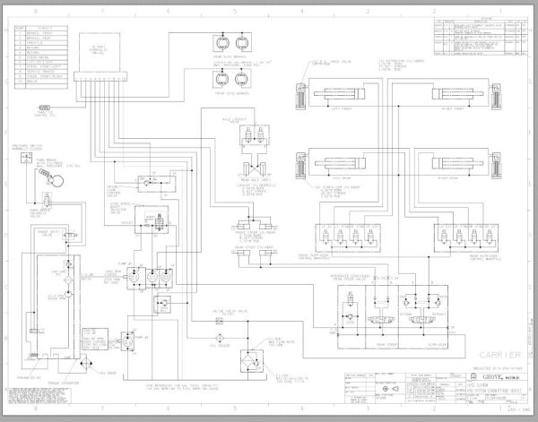 Grove Crane RT700 Hydraulic Schematic, Operator Manual