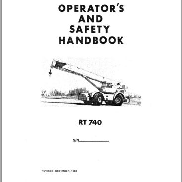 Grove Crane RT700E Parts, Operator Manual and Schematic