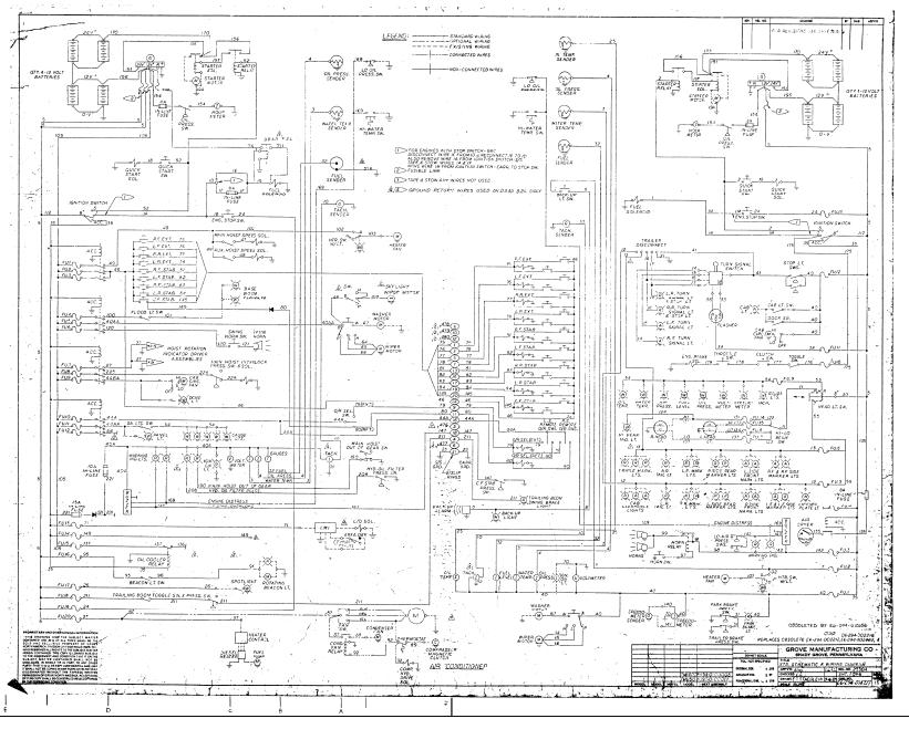 Grove Crane TM1150 Operator Manual and Electrical Schematic