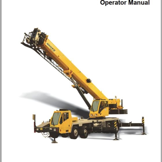 Grove Crane TMS760E Service, Operator, Parts Manual and Schematics 235408