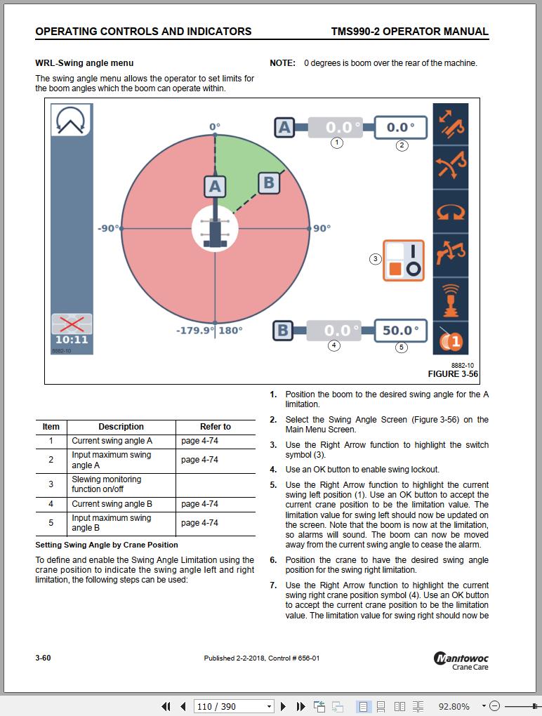 Grove Crane TMS990-2 Operator Manual
