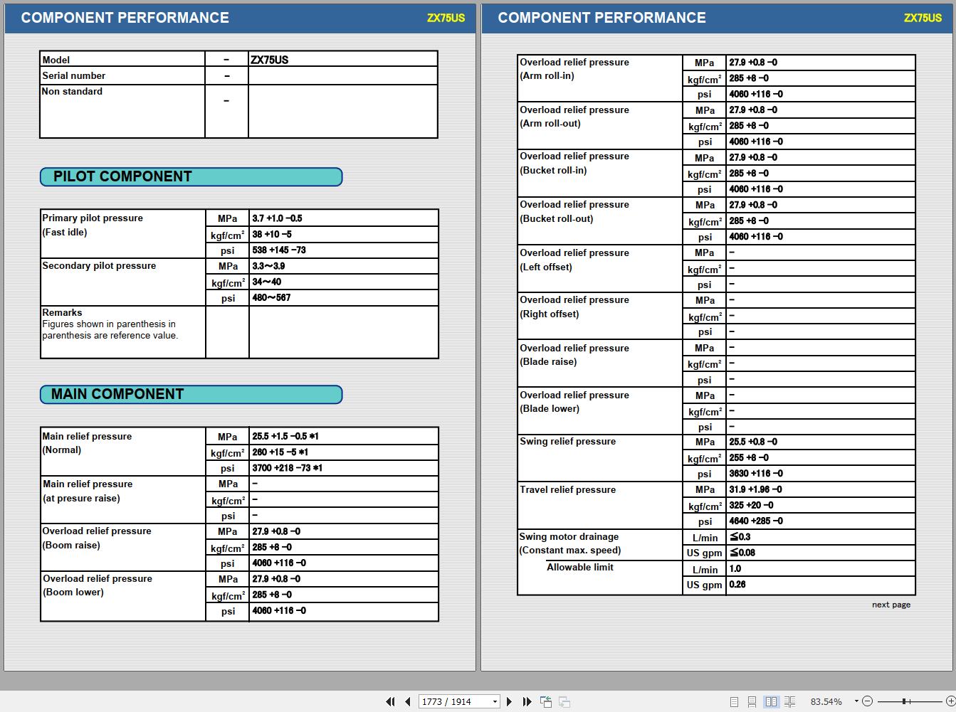 Hitachi Construction Machinery EX60-3 to EX600H-3 EX60-5 to EX5500-5 ...