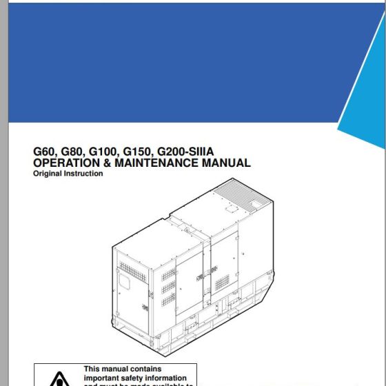 Ingersoll Rand Generator G80 Operation and Maintenance Manual 2012