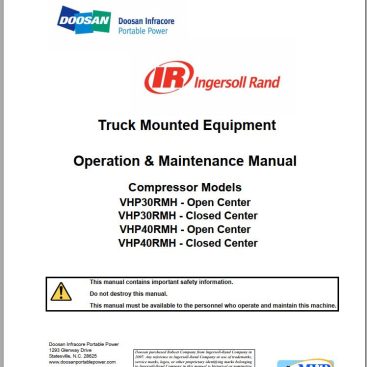 Ingersoll Rand Onboard Power VHP40RMG Operation & Maintenance Manual 2012