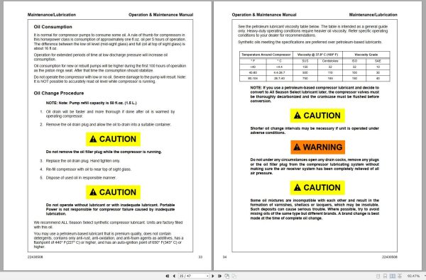 Ingersoll Rand Onboard Power VHP40RMH Operation & Maintenance Manual 2012