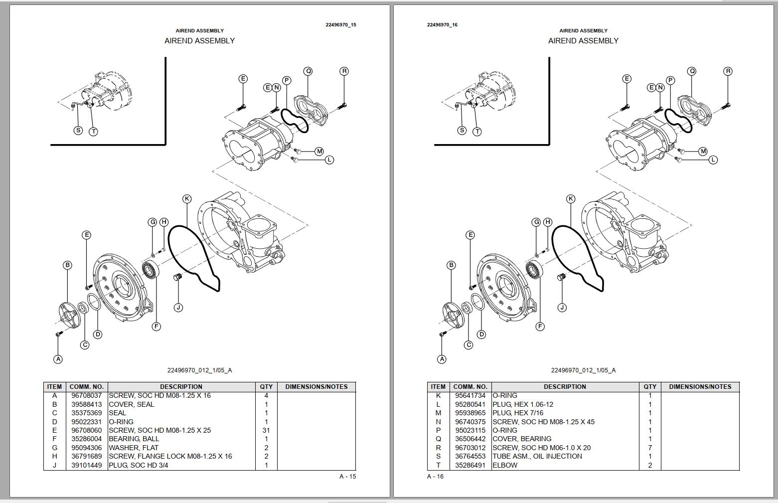 Ingersoll Rand Portable Compressor Airsource Plus Parts Manual, Operation and Maintenance Manual ...