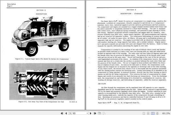 Ingersoll Rand Portable Compressor DXL900 Gyro-Flo Instructions and ...