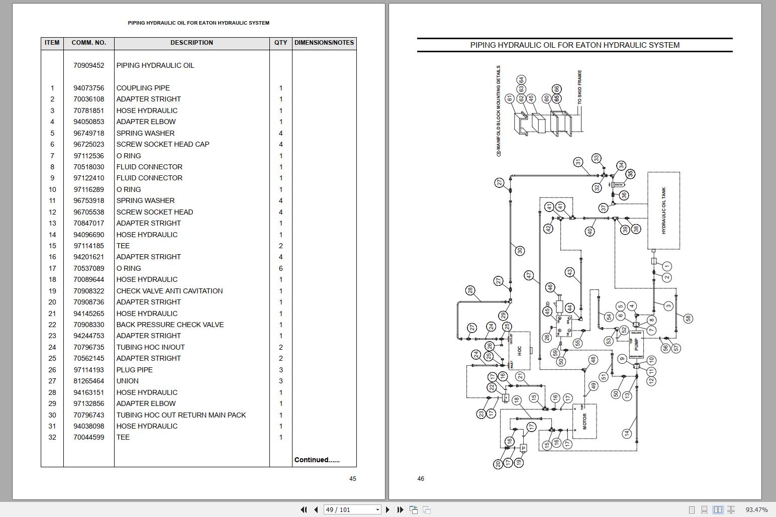 Ingersoll Rand Portable Compressor PA415 Parts Manual 2012