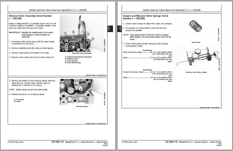John Deere Diesel Engines PowerTech 8.1L Base Engine Technical Manual