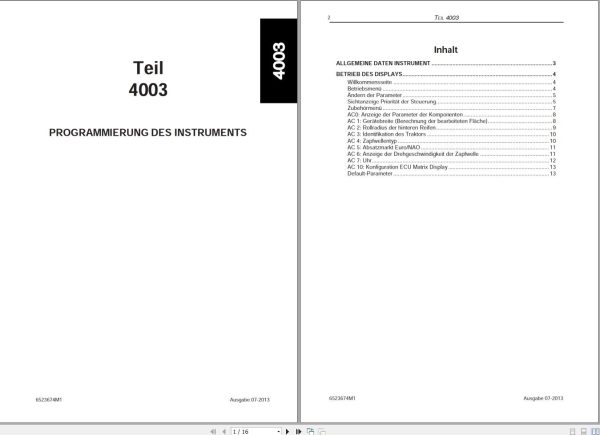 McCormick Tractor RS25 Training Manual DE