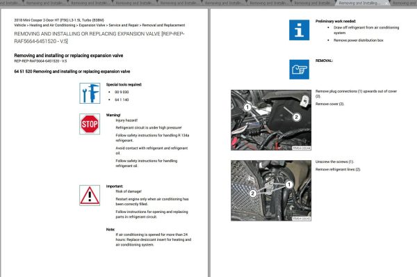 Mini Cooper 2-Door HT (F56) L3-1.5L Turbo (B38M) 2018 Repair Manual