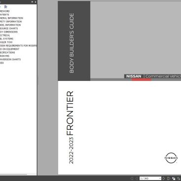 Nissan 2017-2023 Titan Pick-Up Truck Body Builder's Guide