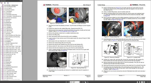 Terex Articulated Truck TA300 Service Manual