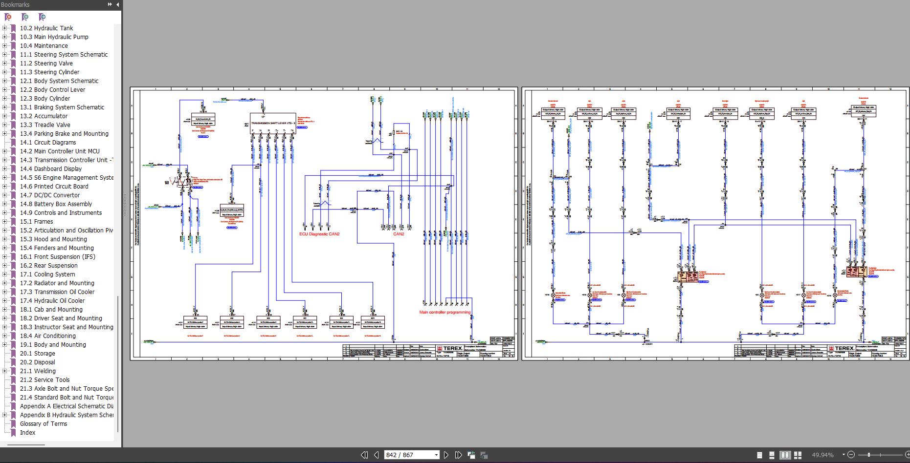 Terex Articulated Truck TA300 Service Manual