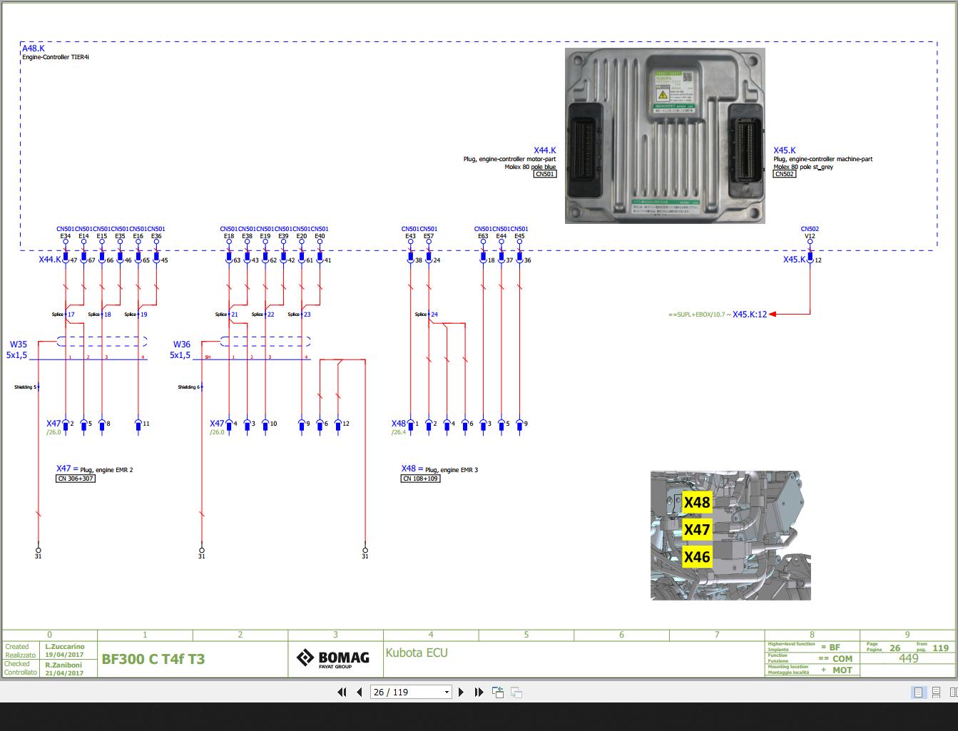 Bomag BF300C Wiring Diagram T4f T3 Function.406 2016 EN IT