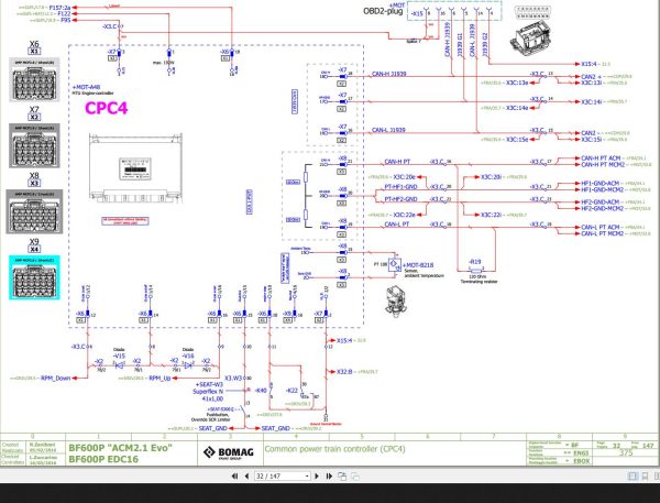 Bomag BF600P Wiring Diagram Function.375 2016 EN IT