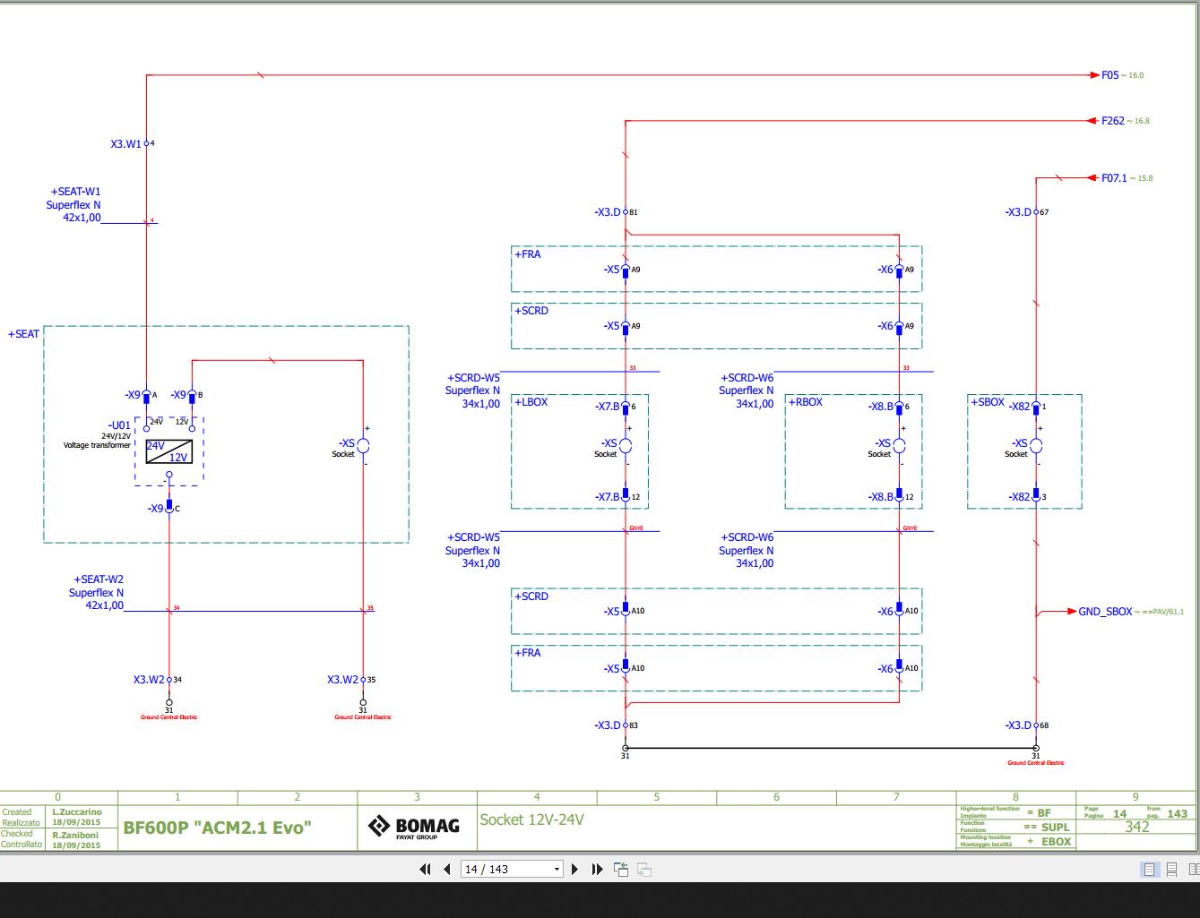 Bomag BF600P Wiring Diagram Function.342 2015 EN IT