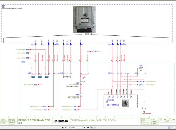 Bomag BF800-2C Wiring Diagram T4f Deutz TCD 6.1 Function.316 2016 EN IT