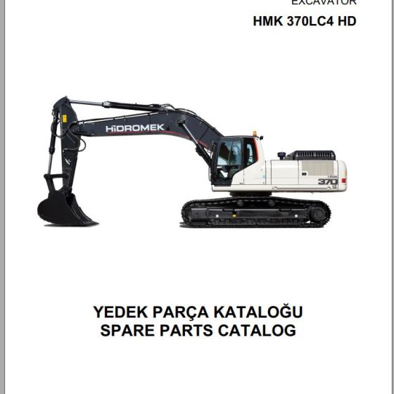 Hidromek Excavator HMK 370 LC-3 HD Spare Parts Catalog 9137001- Izusu ...