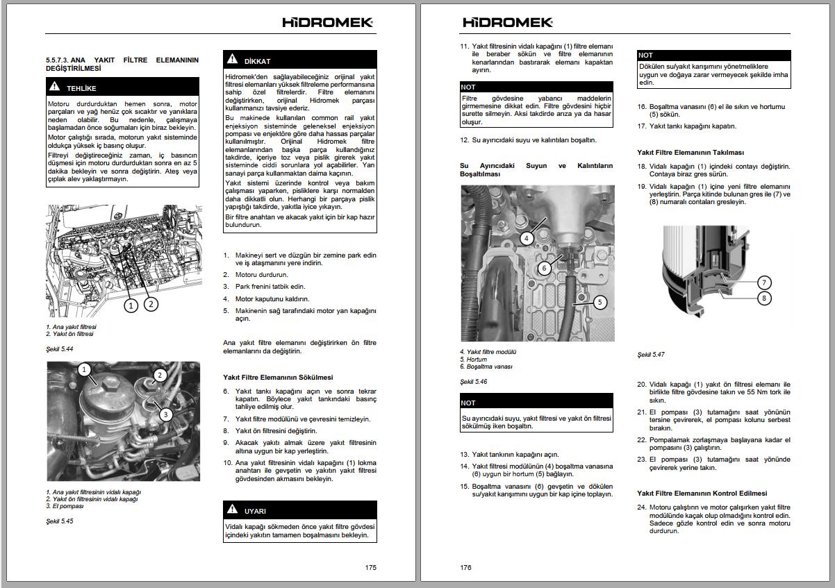 Hidromek Wheel Loader HMK640WL Operation and Maintenance Manual ...